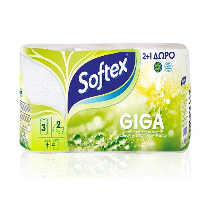 SOFTEX KITCHEN ROLL GIGA ΛΕΥΚΟ 2PLY – Intertrade Hellas